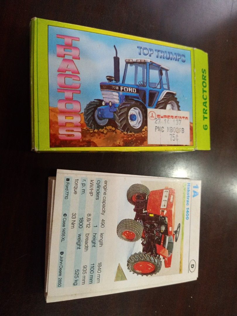 kad terup lama - playing cards vintage top trump tractors, Hobbies ...