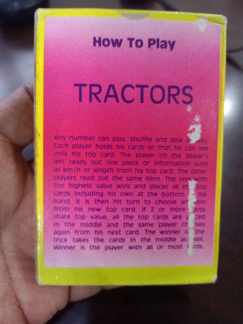kad terup lama - playing cards vintage top trump tractors, Hobbies ...