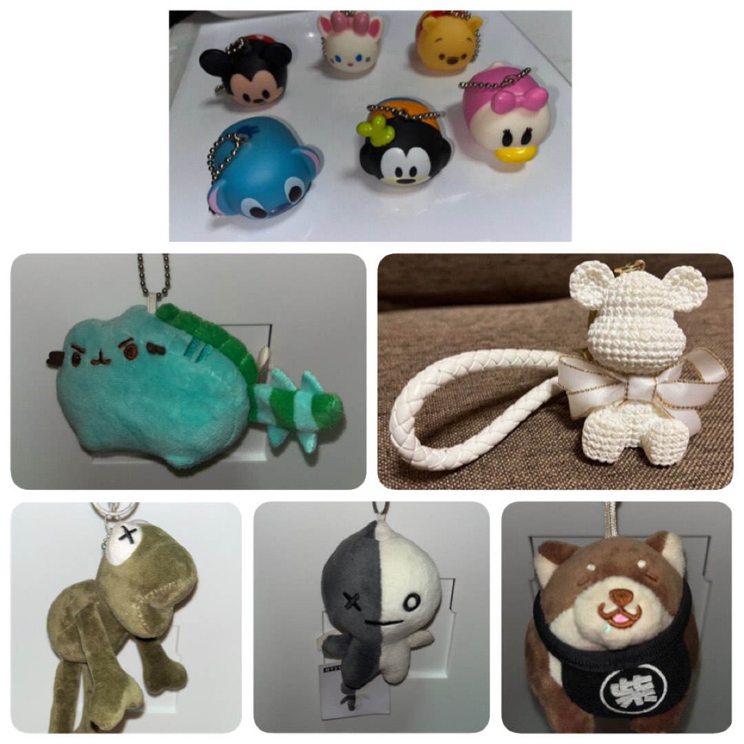 tsum tsum/Pusheenosaurus/Bear/Frog/BT21/Shiba Inu dog Keychains ...