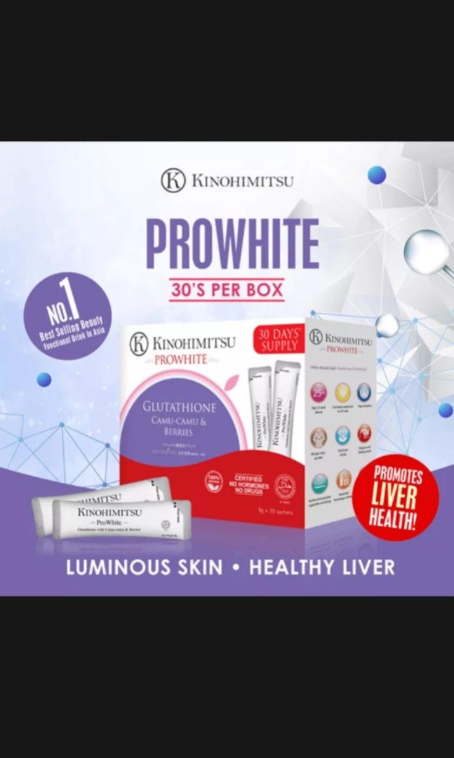 Kinohimitsu ProWhite (Sold Individually), Health & Nutrition, Health ...