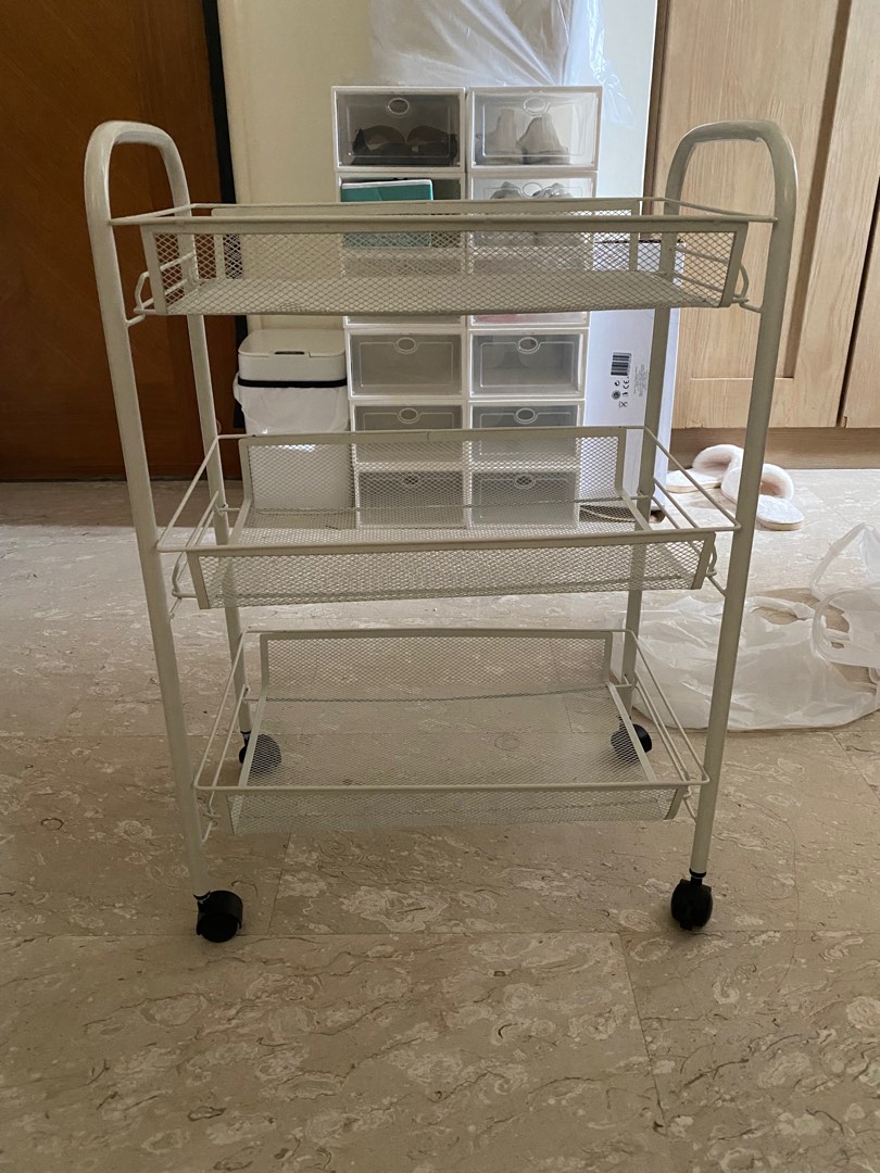Kitchen Trolley Rack (3 tiers), Furniture & Home Living, Home ...