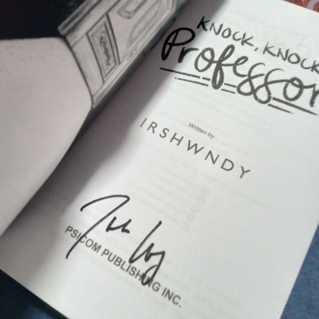 Knock Knock Professor KKP book signed with free poster wattpad books ...