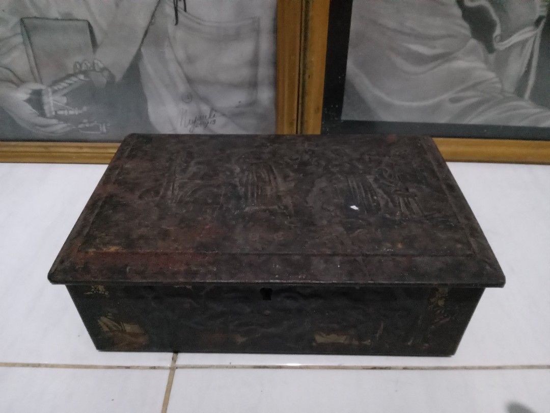Kotak kaleng jadul made in belgium koleksi antik dekorasi vintage ...