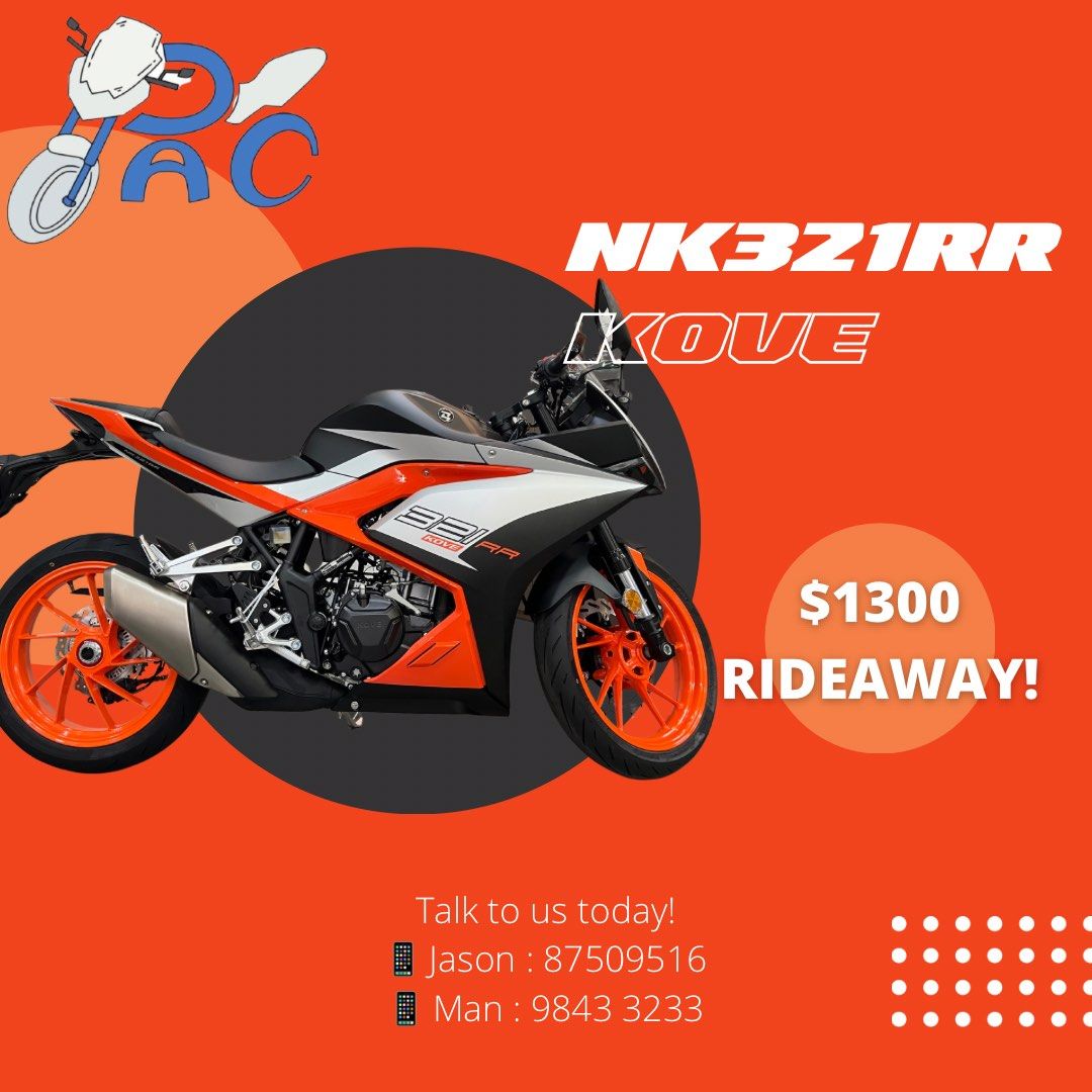 KOVE NK321RR! $1300 Downpayment !!, Motorcycles, Motorcycles for Sale ...