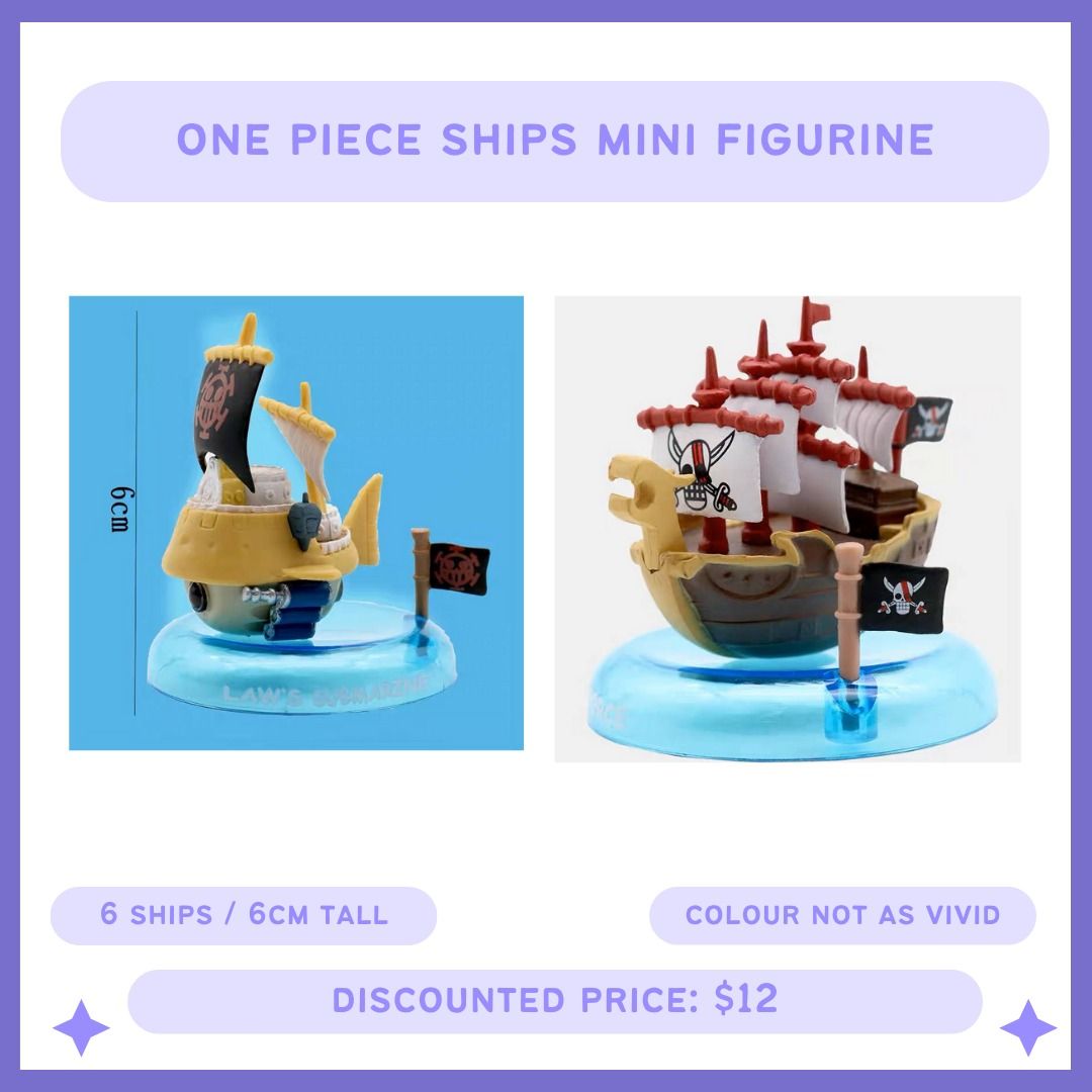 [LD] One Piece Ships Mini Figure, Hobbies & Toys, Toys & Games on Carousell