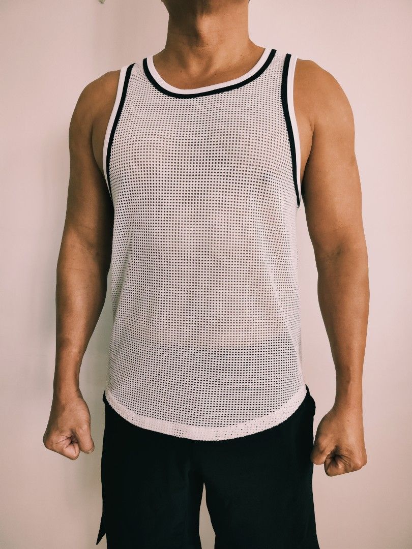 LE31 Mesh Singlet, Men's Fashion, Activewear on Carousell