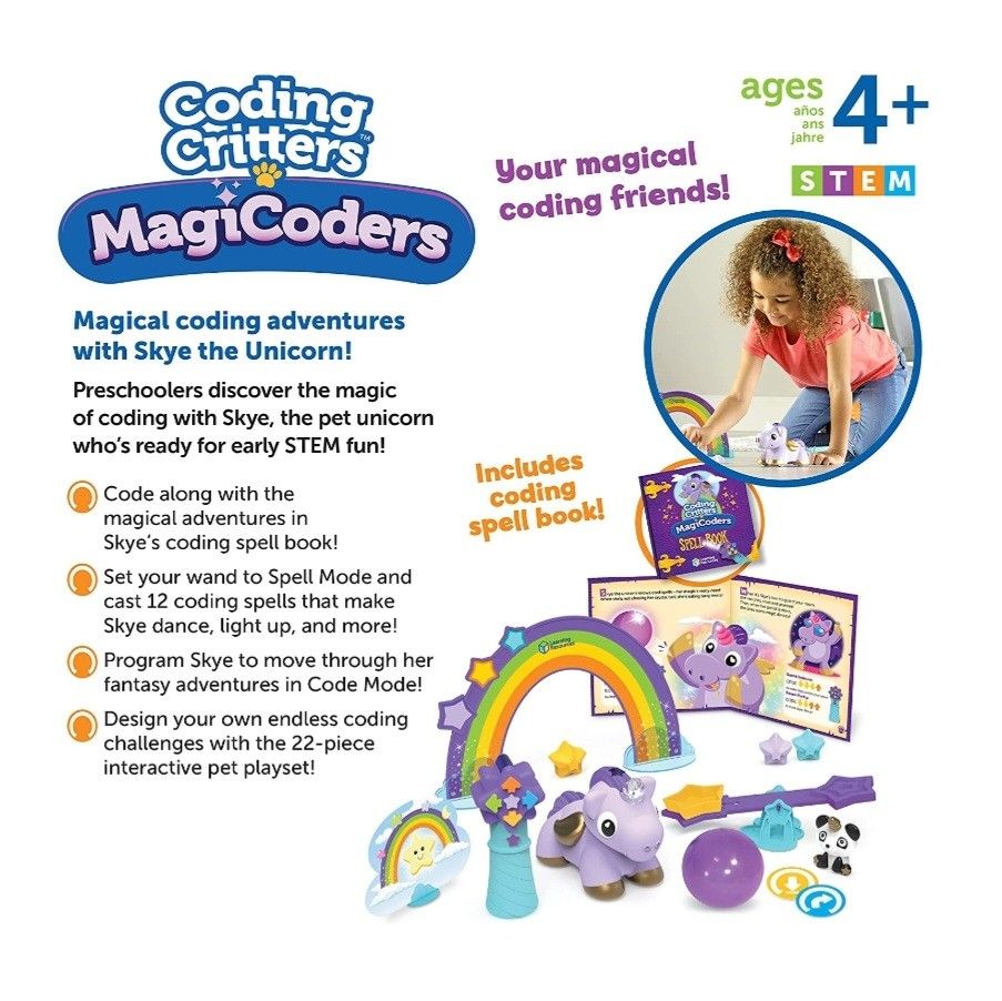 Learning Resources Coding Critters Magicoders Skye The Unicorn Hobbies