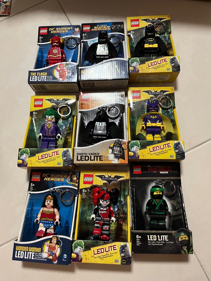 LEGO Led Lite Batman The Flash Wonder Woman Darth Vader, Hobbies & Toys ...