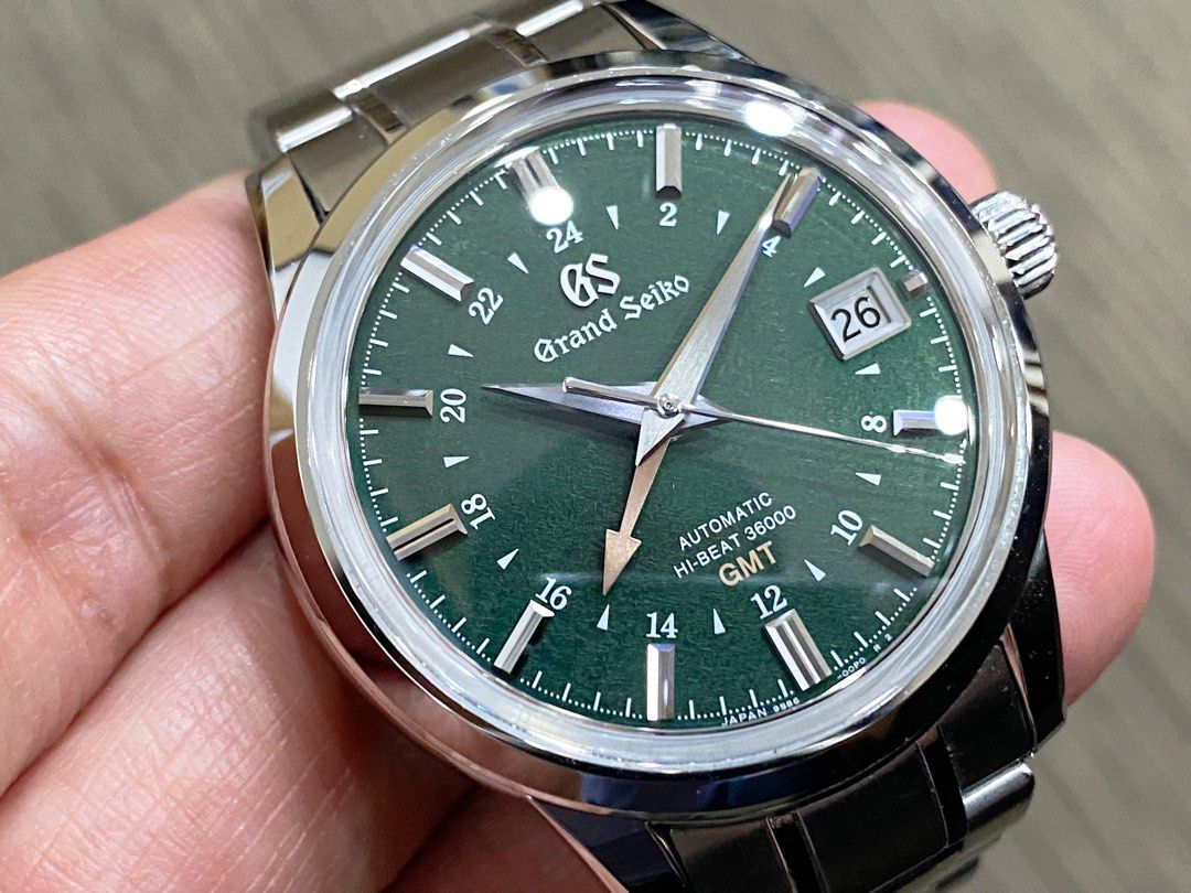 Like New May 21 Grand Seiko GS Hi Beat GMT Season Shunbun Green SBGJ251 ...