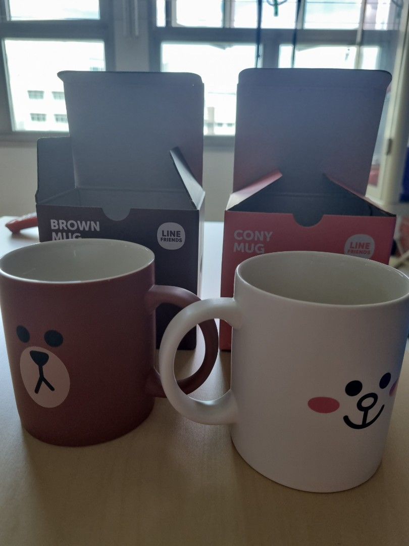 Line Friends - Brown & Cony Mug, Hobbies & Toys, Memorabilia ...