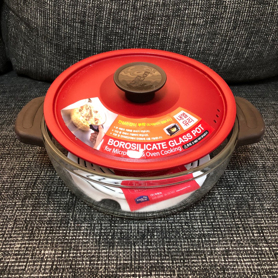 Lock & Lock Oven Glass Pot Original, Furniture & Home Living ...