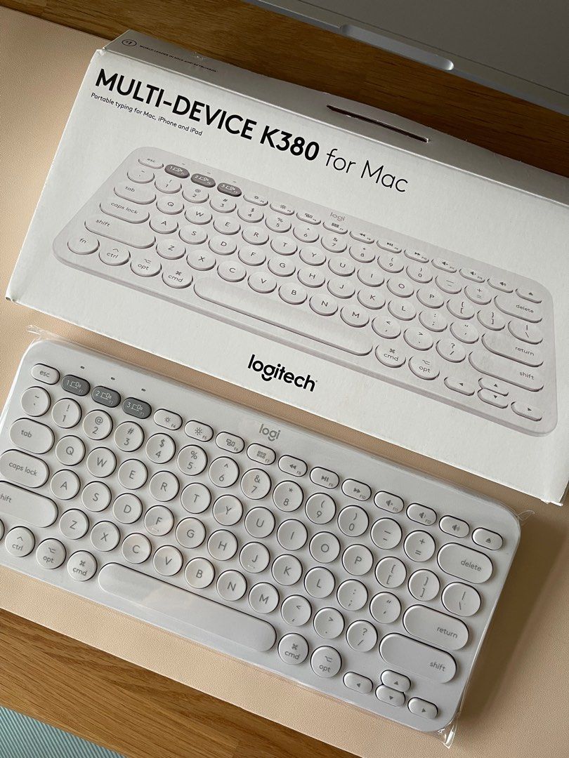 Logitech bluetooth keyboard K380 (white), Computers & Tech, Parts & Accessories, Computer ...