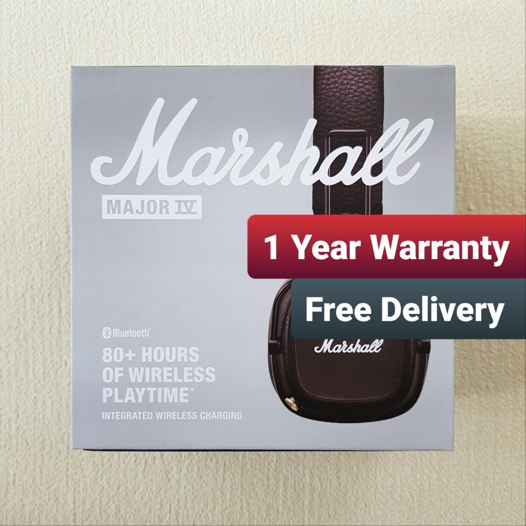 Marshall Major IV (Brown) Bluetooth Headphones Headset 4 with ...
