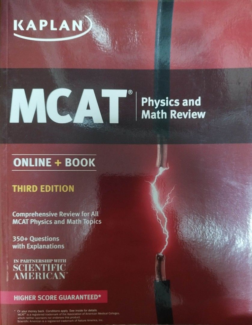 MCAT Physics and Math Review, Hobbies & Toys, Books & Magazines ...