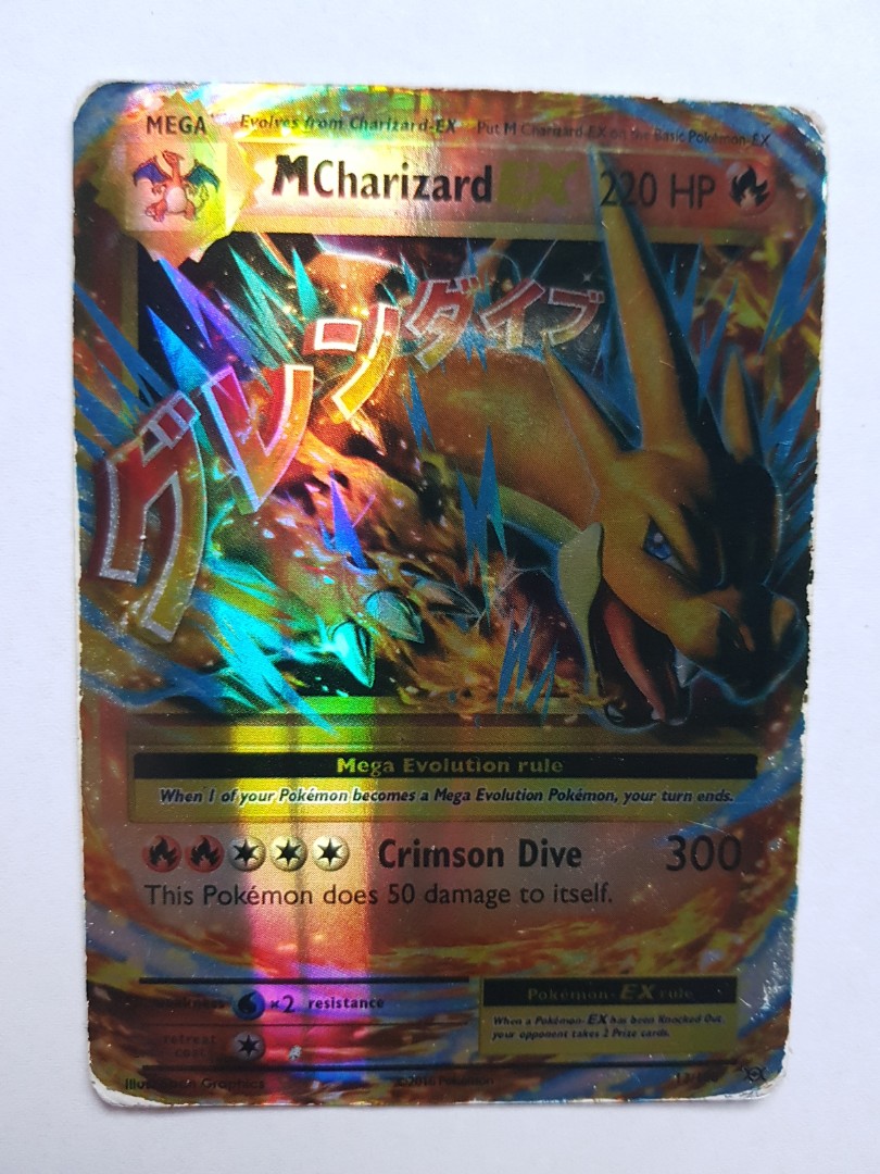 Mega Charizard Pokemon Card, Hobbies & Toys, Toys & Games on Carousell