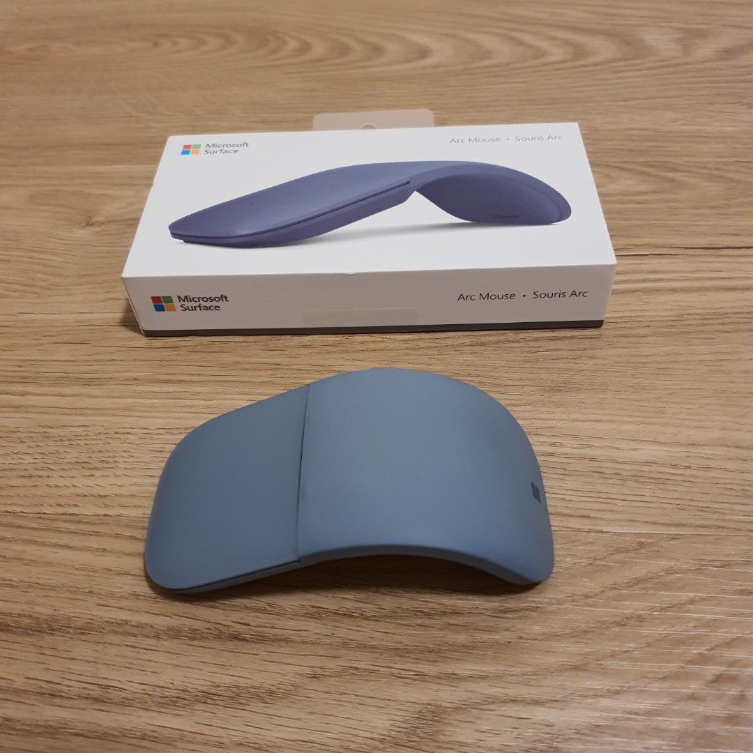 Microsoft Surface Arc Bluetooth Mouse (Ice Blue), Computers & Tech ...
