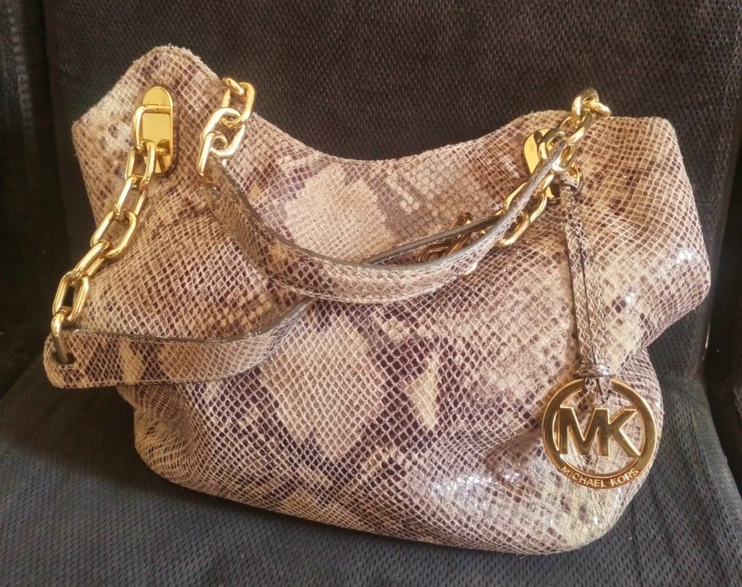 MK PYTHON SERIES, Women's Fashion, Bags & Wallets, Cross-body Bags on ...