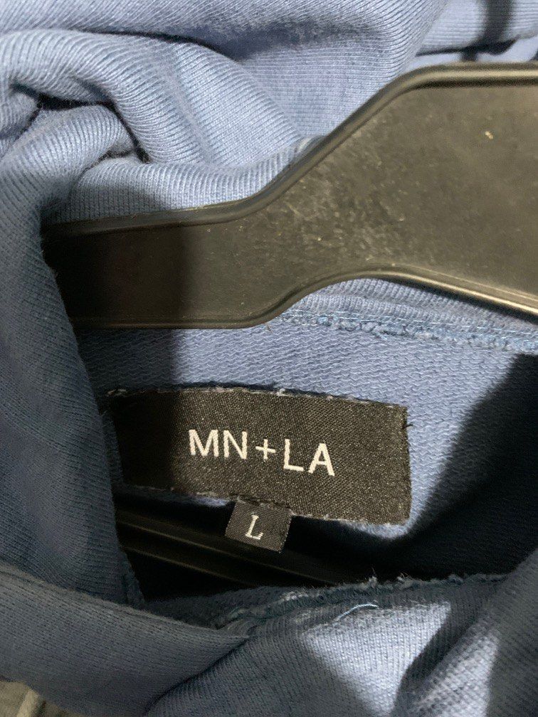 MN+LA Oversized Hoodie, Men's Fashion, Coats, Jackets and Outerwear on Carousell