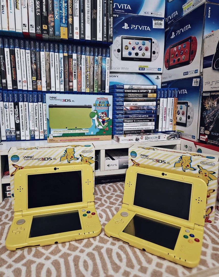 New Nintendo 3DS XL Pikachu Yellow Edition, Video Gaming, Video Game ...
