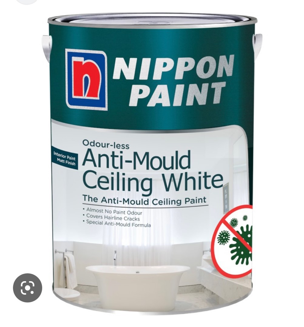 Nippon paint anti mold ceiling white, Furniture & Home Living, Home ...