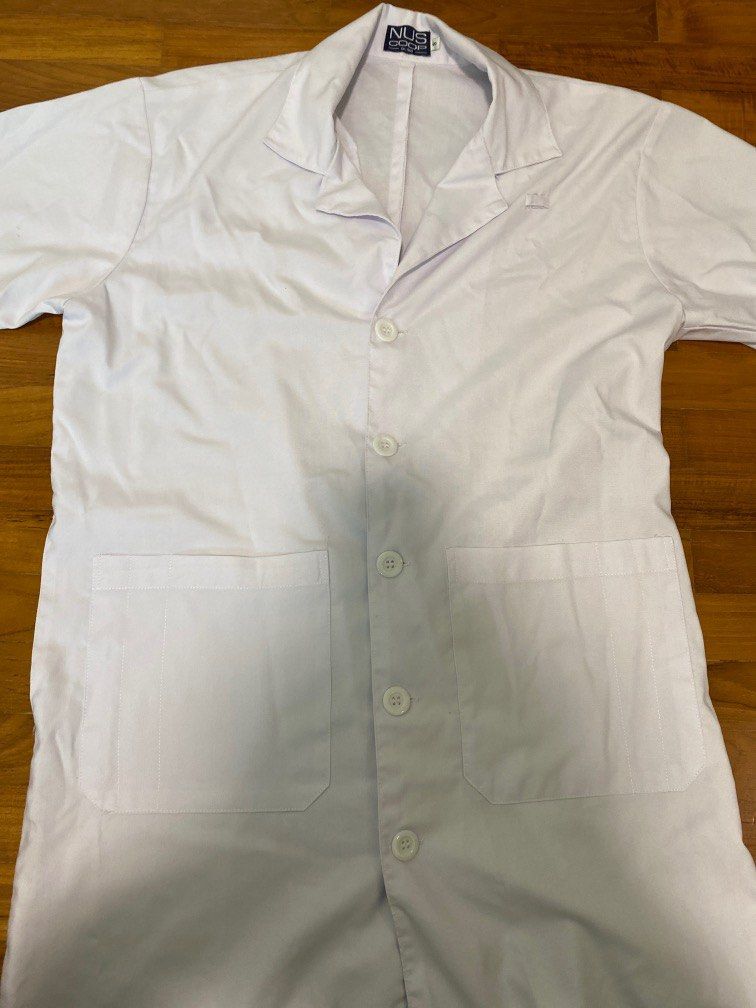 NUS COOP Lab Coat, Men's Fashion, Tops & Sets, Vests on Carousell