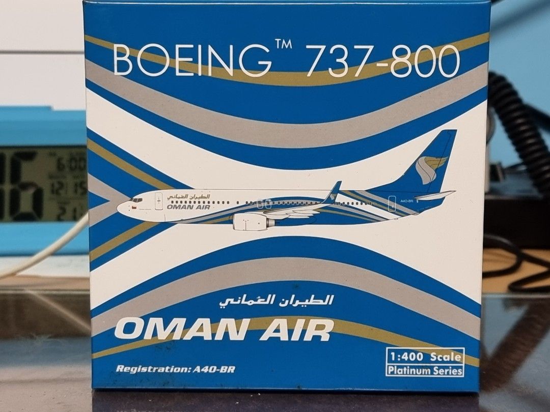 Oman Air B737-800 ( 1:400 scale ) Diecast Airplane, Hobbies & Toys ...