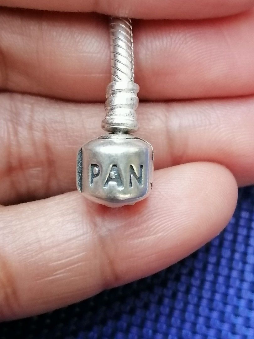 ORIG PANDORA SNAKE CHAIN NECKLACE & MICKEY'S 90TH ANNIVERSARY PENDANT ...