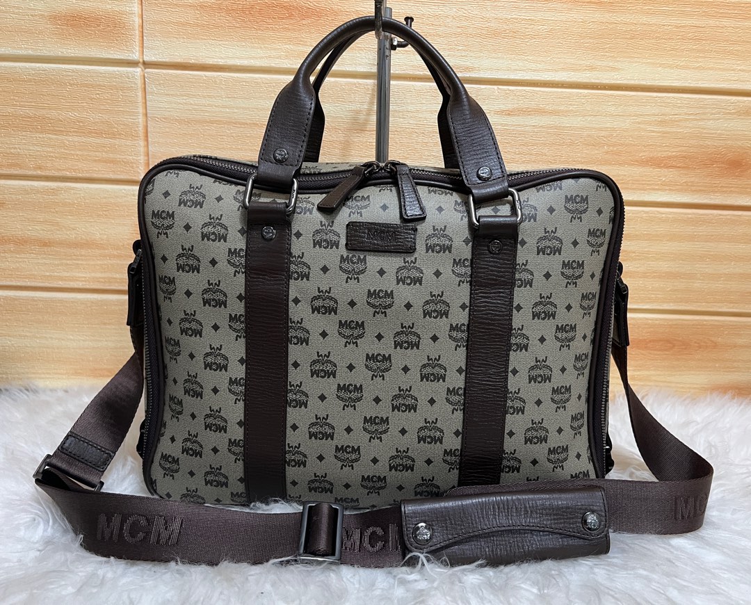 Original MCM Laptop Bag, Luxury, Bags & Wallets on Carousell