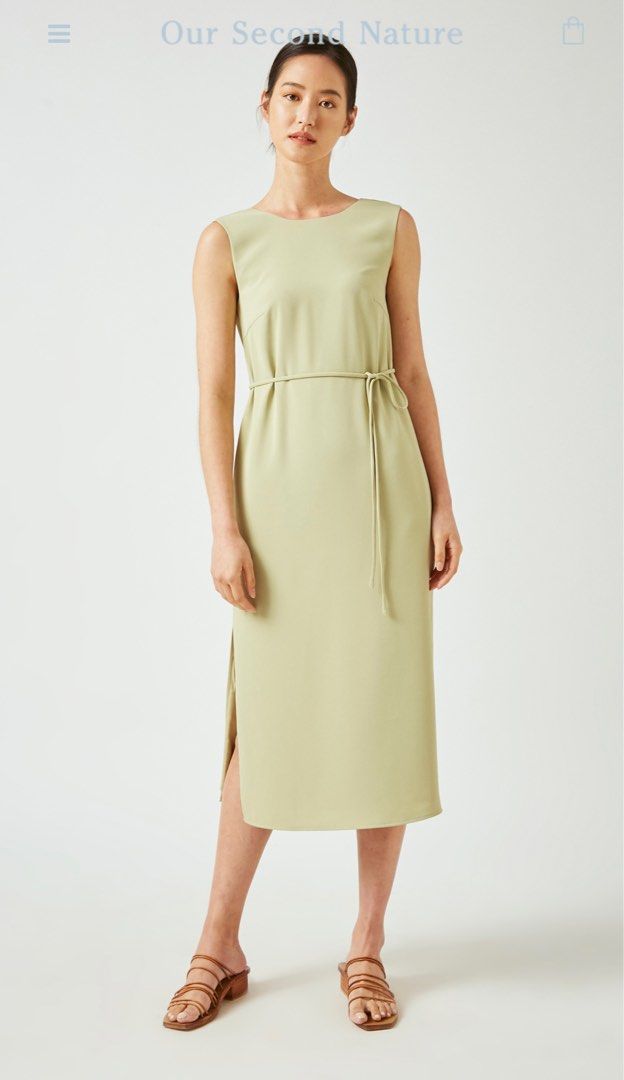 OSN Square-Back Midi Dress, Women's Fashion, Dresses & Sets, Dresses on ...