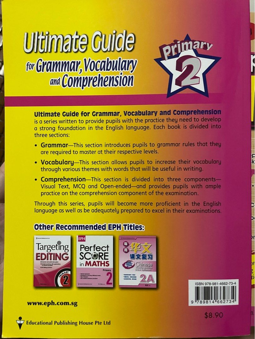 P2 English Assessment Book (Grammar, Vocabulary, Comprehension ...