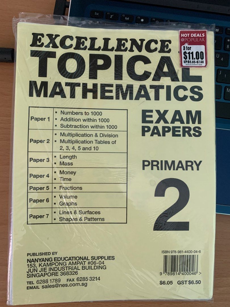 P2 topical mathematics exam papers, Hobbies & Toys, Books & Magazines ...