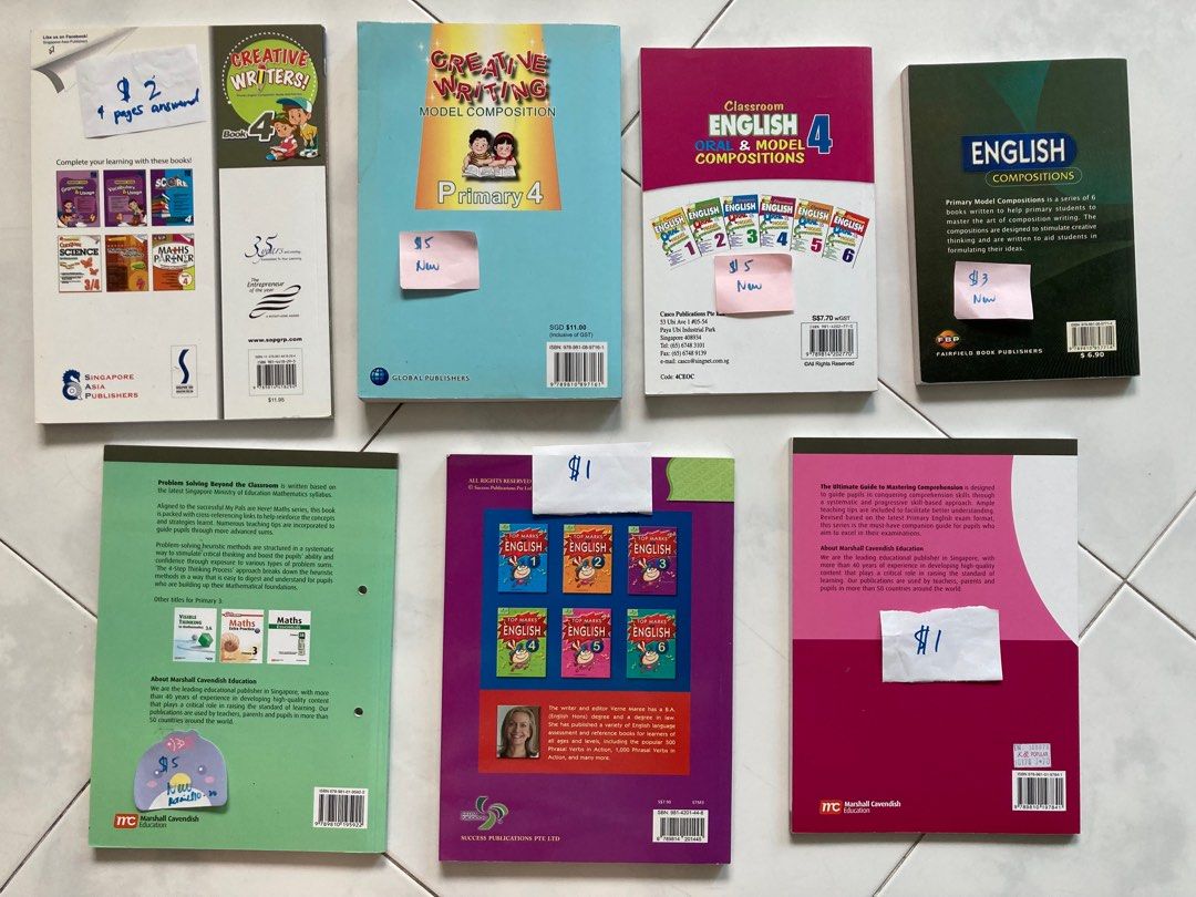 P4 P3 P2 English composition comprehension writing Math problem solving ...