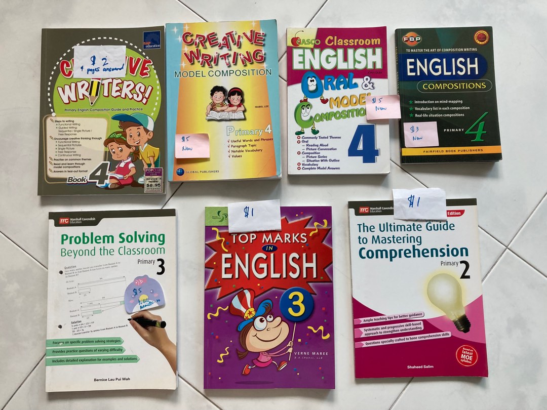 P4 P3 P2 English composition comprehension writing Math problem solving ...