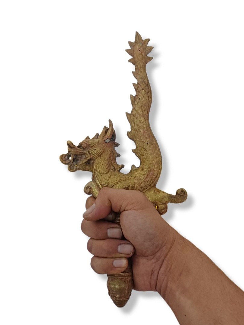 Patung Keris Nogo Liong Kuningan Antik - Naga Raja, Antik, Lainnya di ...