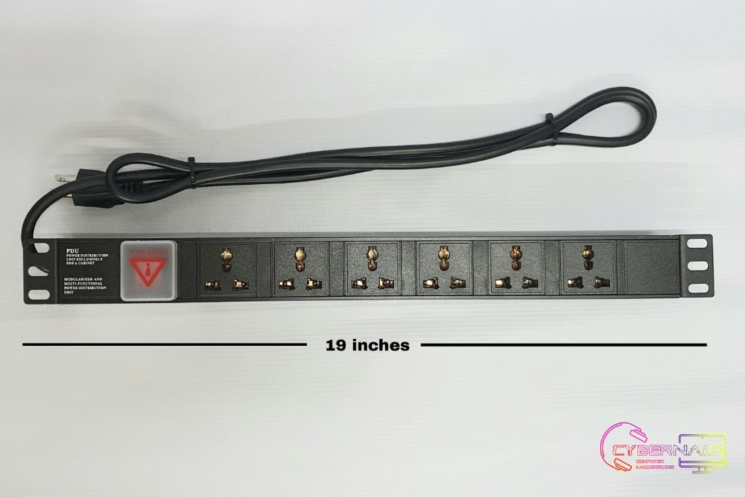 PDU 6-Port Metal (Power Distribution Unit) 10A 2500W, Furniture & Home ...