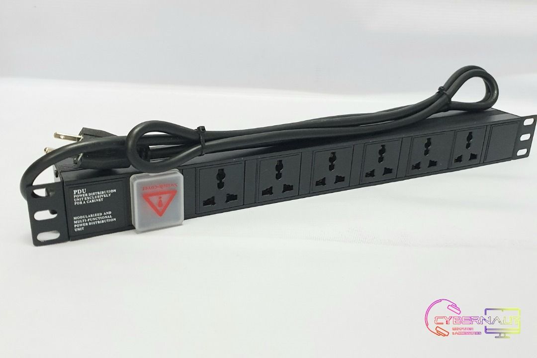 PDU 6-Port Metal (Power Distribution Unit) 10A 2500W, Furniture & Home ...