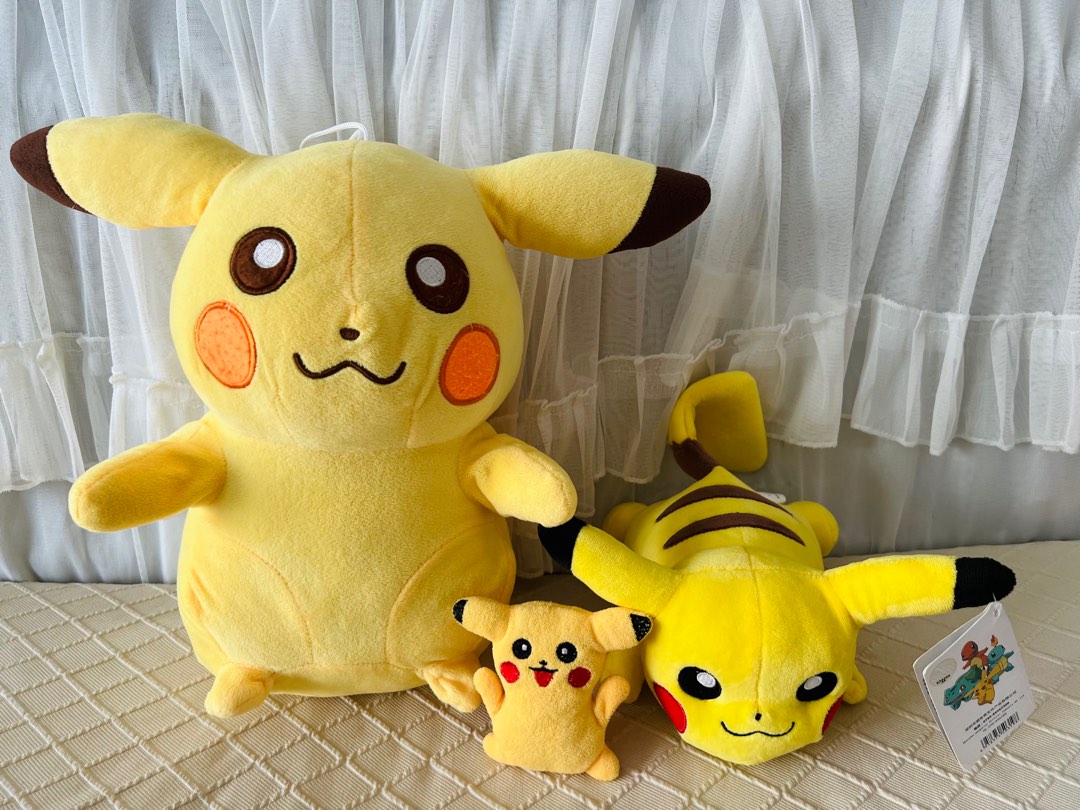 Pikachu soft toys, Hobbies & Toys, Toys & Games on Carousell