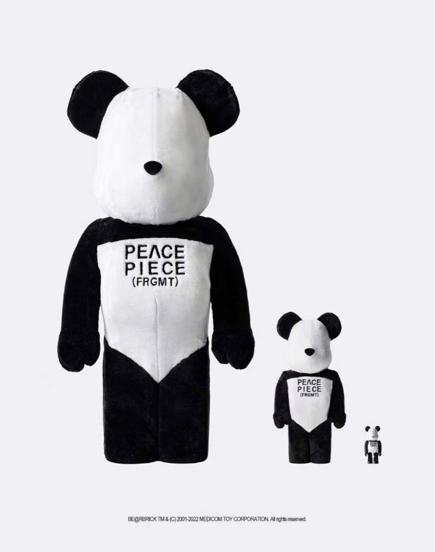 [Pre-Order] BE@RBRICK x Fragment Design Peace Piece 100%+100%+400%/1000 ...
