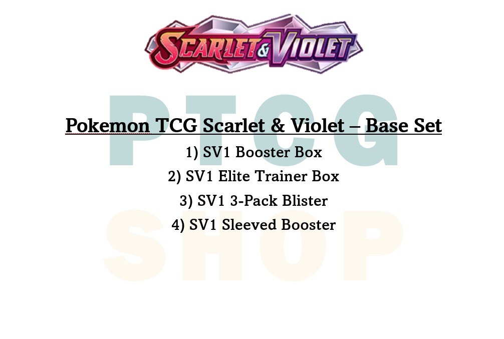 (Pre-Order) Scarlet & Violet Base Set (SV01) - Pokemon TCG cards booster box packs, Hobbies ...