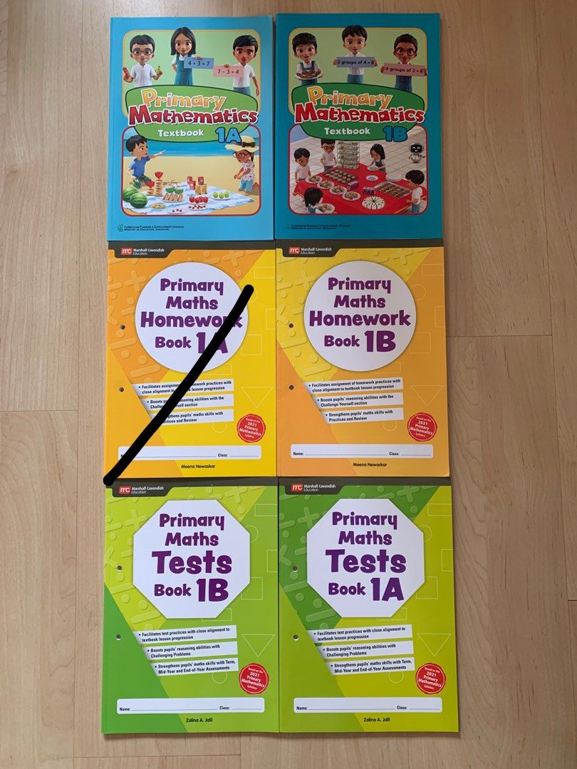 Primary One P1 Maths English Chinese School Books Text Books, Hobbies ...