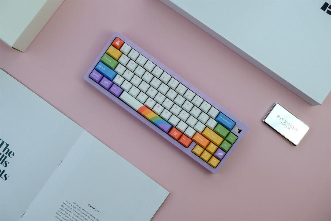 [SG Local Stock] Rainbow Keycaps | 134 Keys | Cherry Profile | PBT Dye ...