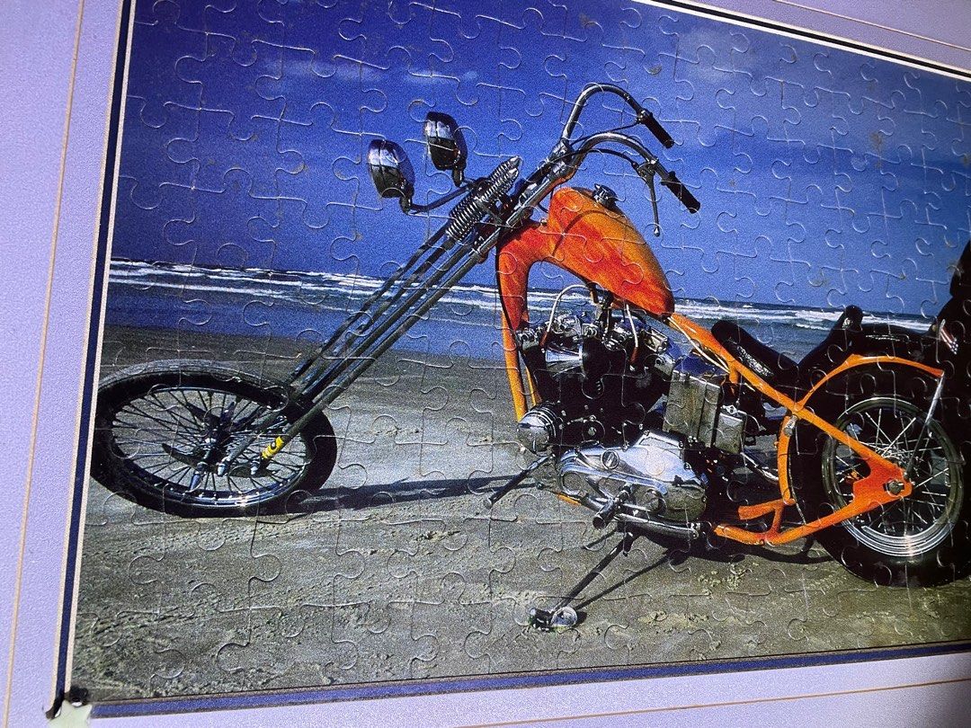 Rare! Vintage 90s Chopper Jigsaw Frame Poster Custom Culture, Furniture ...