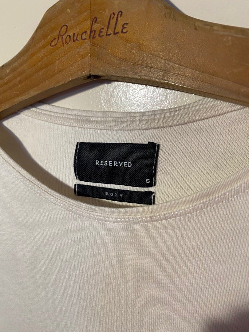 Reserved White Tshirt (Offwhite color), Men's Fashion, Tops & Sets ...