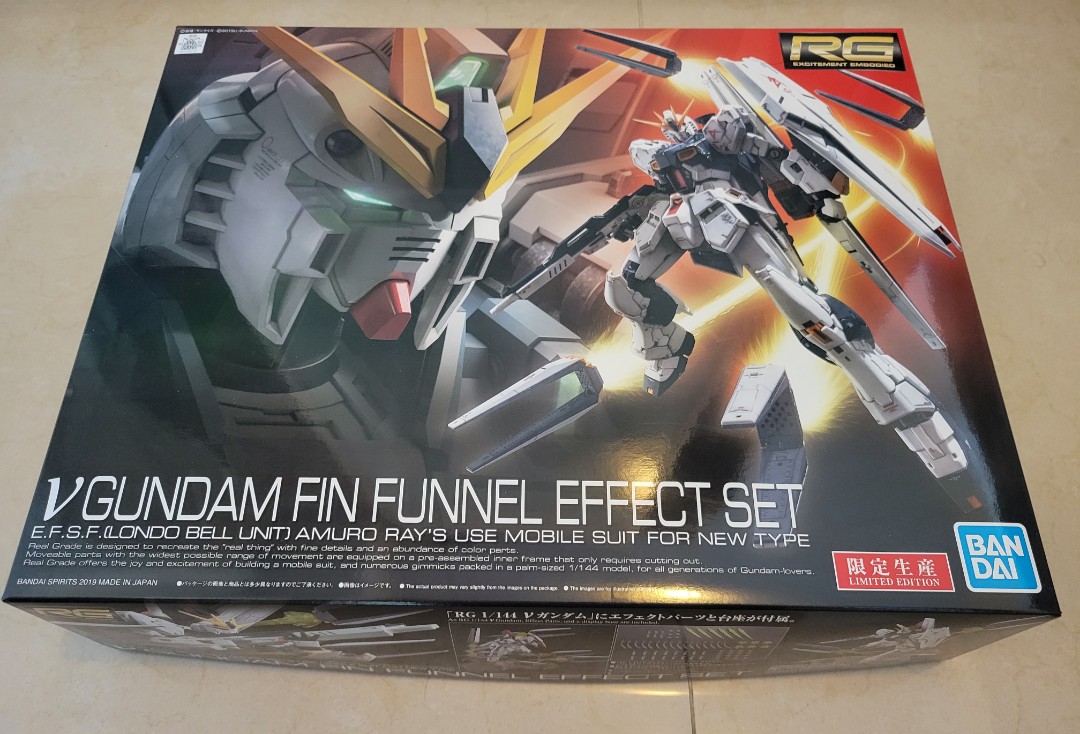 RG Nu Gundam Fin Funnel Effect Set, 興趣及遊戲, 玩具 & 遊戲類 - Carousell