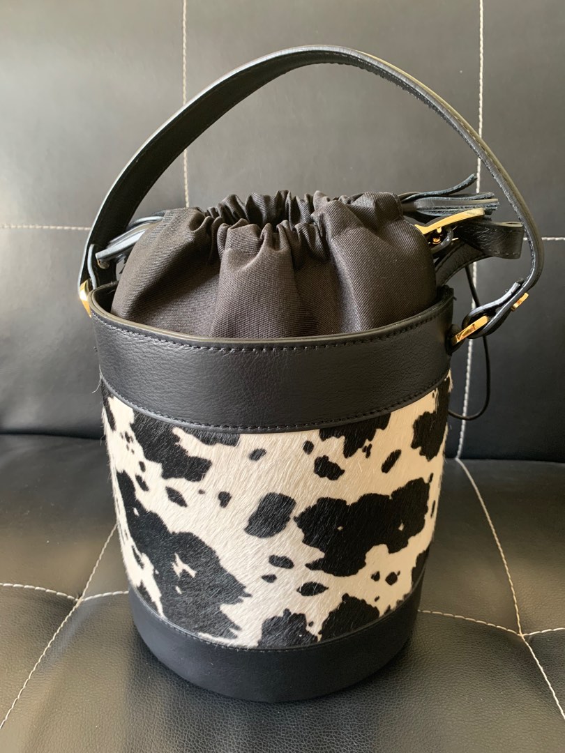 Roberta Firenze Charlie Moo Moo(Black and White), Women's Fashion, Bags ...