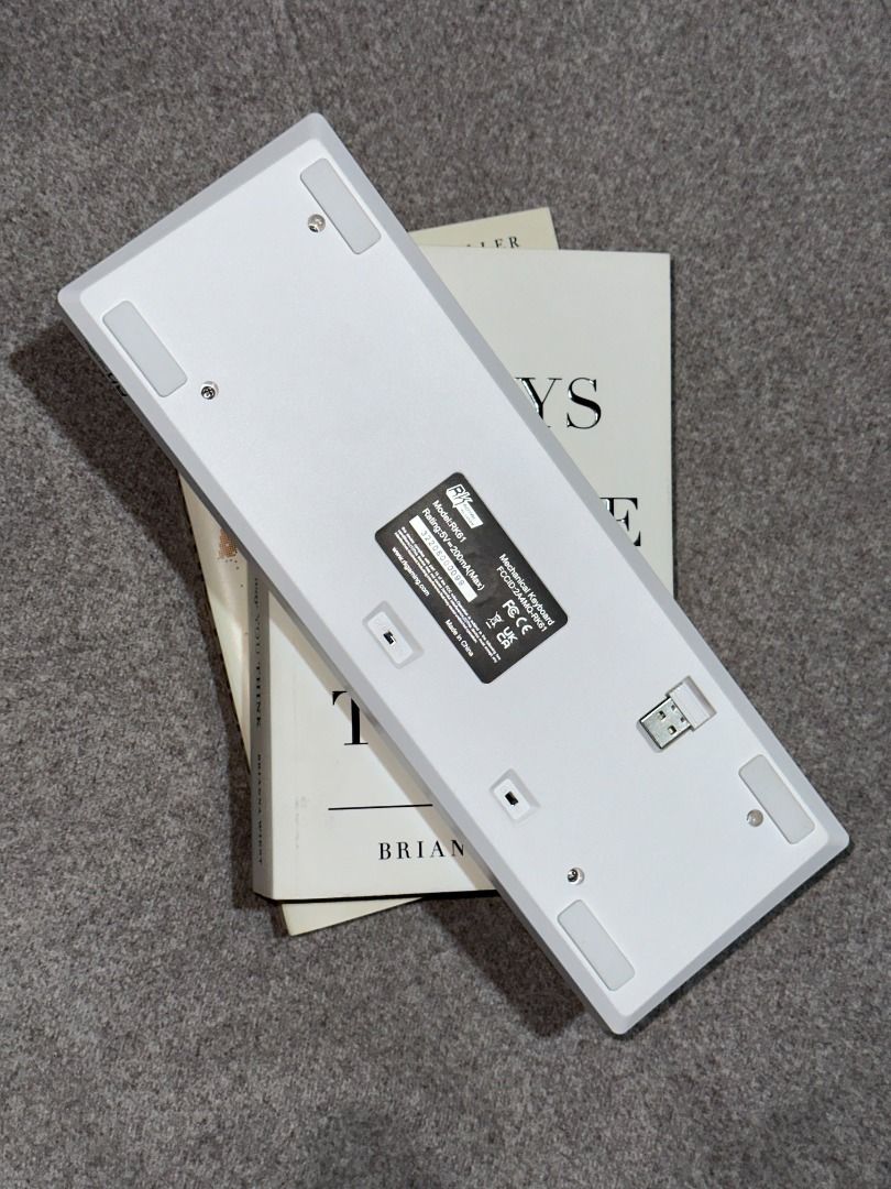 Royal Kludge RK61 RGB Tri Mode Blue Switch Keyboard (WHITE), Computers ...