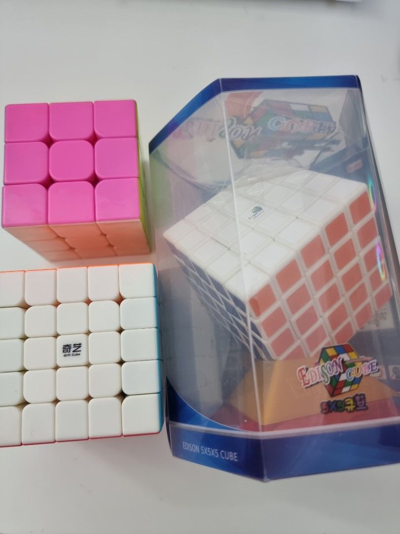 Rubiks cube bundle 3x3 5x5, Hobbies & Toys, Toys & Games on Carousell