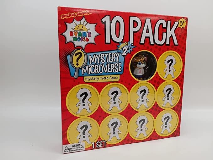 Ryan’s World Micro Figure 10 Pack, Mystery Toy, Collectible, Micro ...