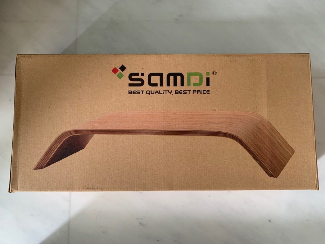 Samdi Monitor Stand Pine, Furniture & Home Living, Furniture, Tables ...