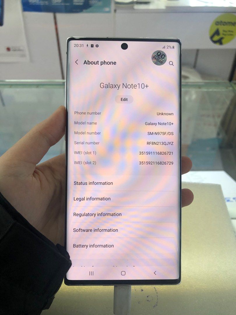 Samsung Galaxy Note 10 Plus 12 256gb Auro Glow Used Unit Rm533 X 3